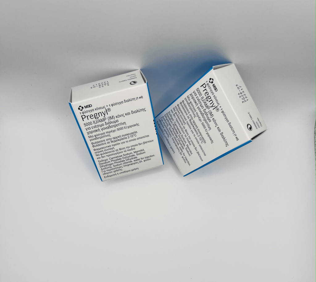 PREGNYL 5000IU (Human chorionic gonadotropin 1 amp + 1 amp water for ...